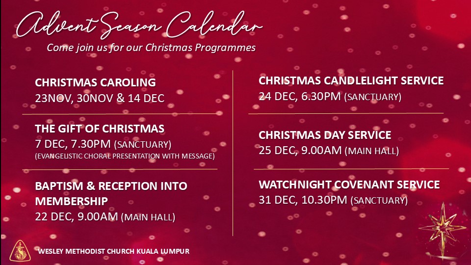 Wesley Methodist Church KL – Witnessing for Christ in the Heart of the ...